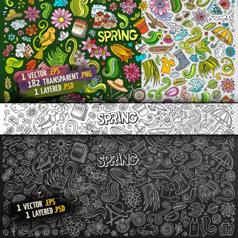 Spring Season Objects Set – MasterBundles