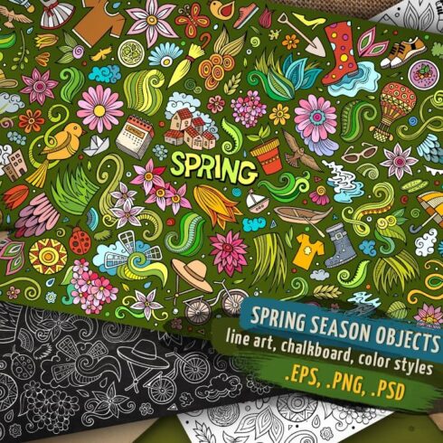 Spring Season Objects Set | Master Bundles