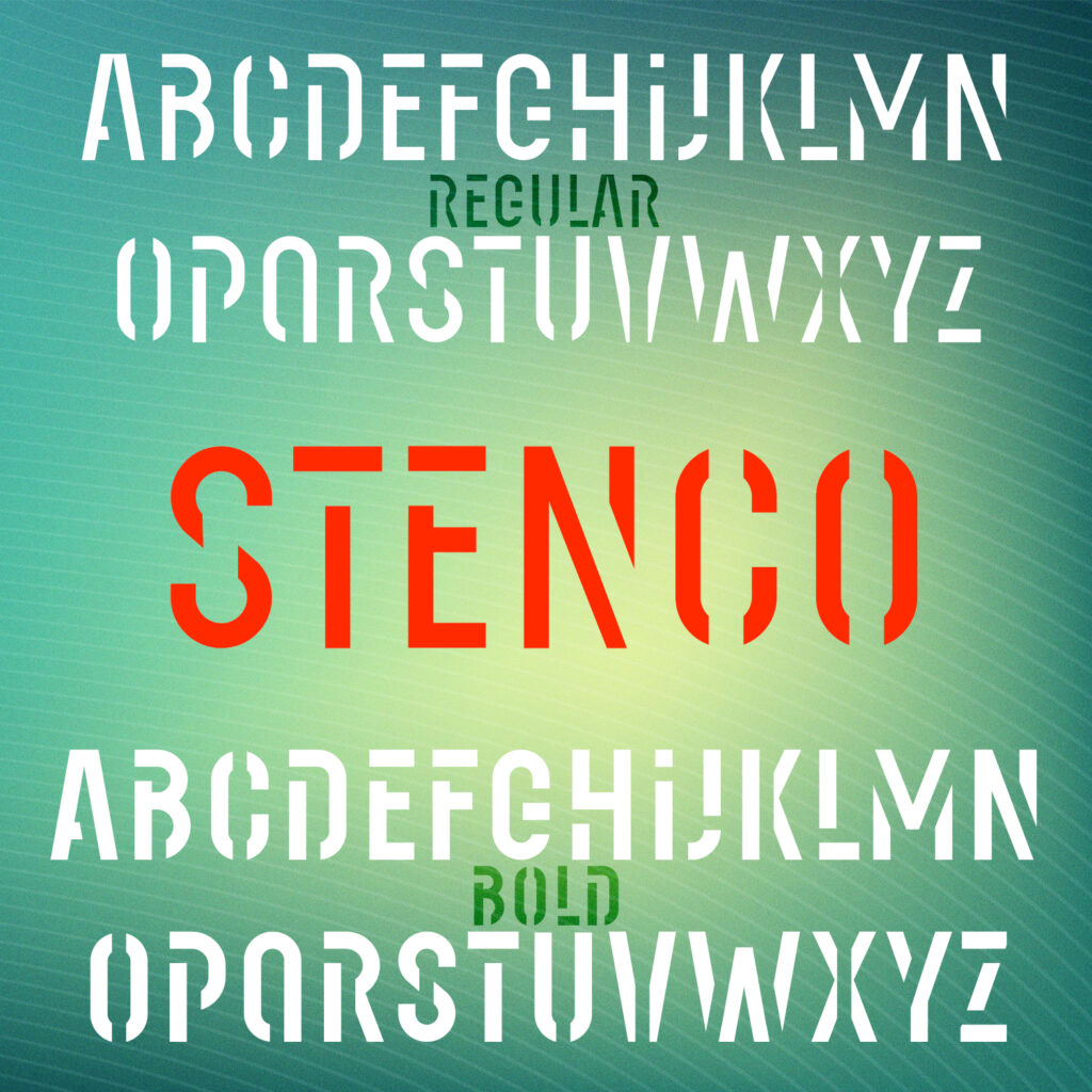 Stenco Font – MasterBundles
