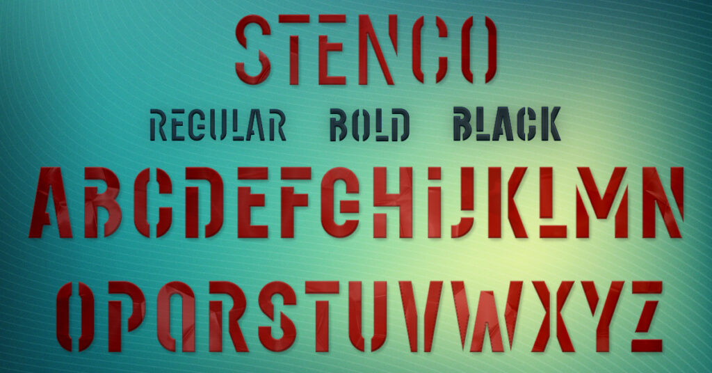 Stenco Font – MasterBundles
