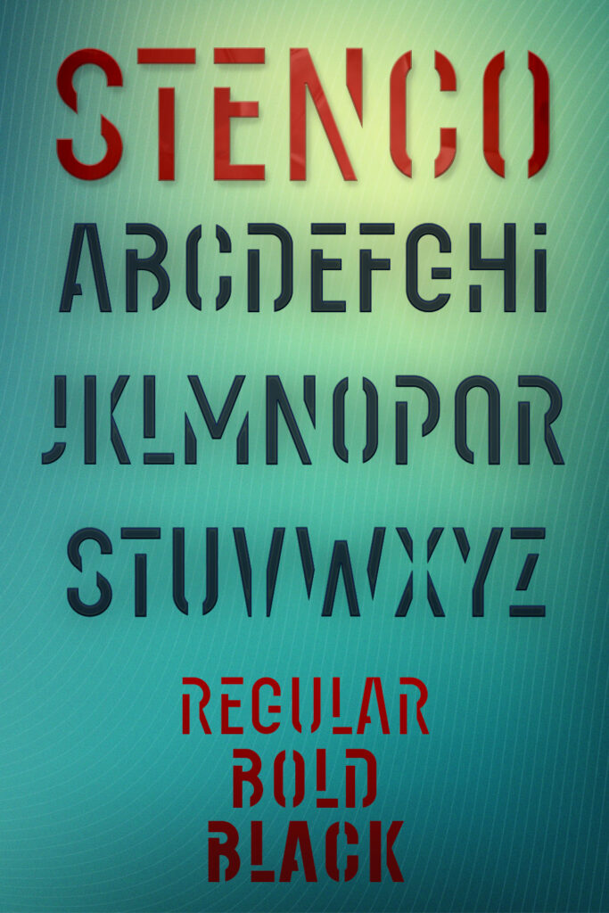 Stenco Font – MasterBundles