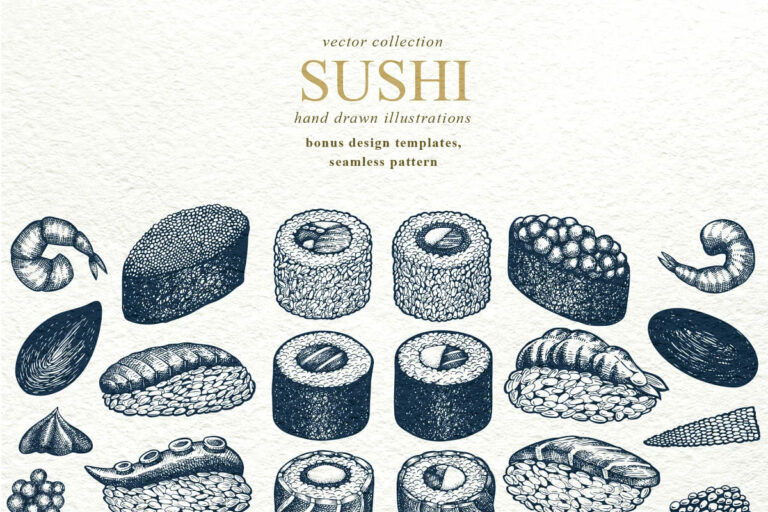 Sushi Vector Collection – MasterBundles