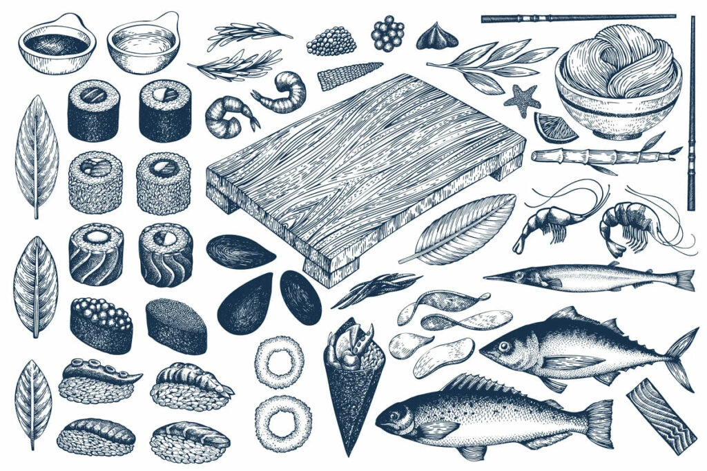 Sushi Vector Collection – MasterBundles