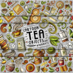 Tea Cartoon Vector Objects Set – MasterBundles