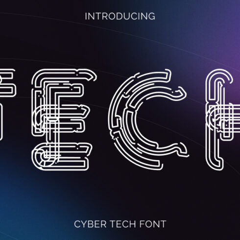 Tech Font | Master Bundles