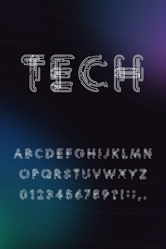 Tech Font – MasterBundles