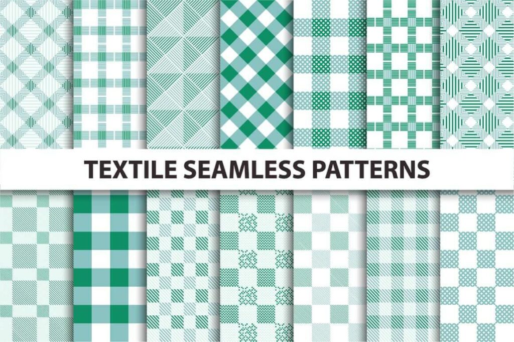 Green Textile Seamless Patterns – MasterBundles