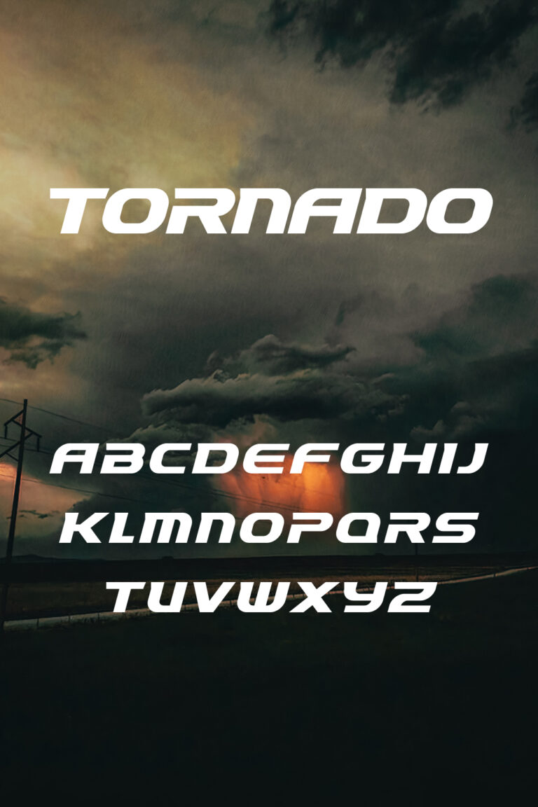 Tornado Font – MasterBundles