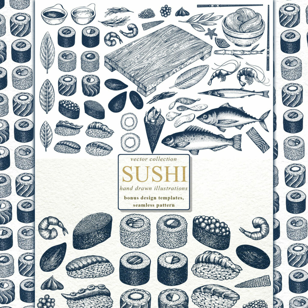 Sushi Vector Collection – MasterBundles