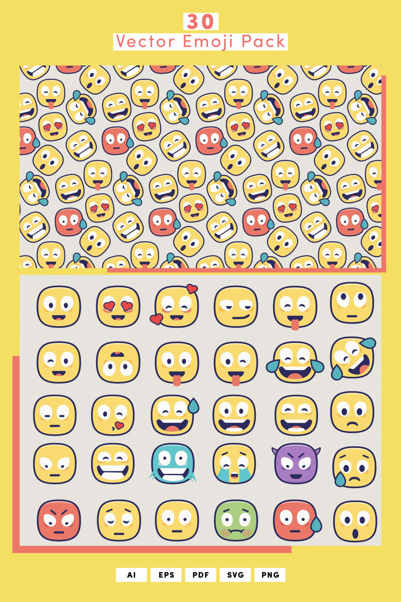 Vector Emoji Pack – MasterBundles