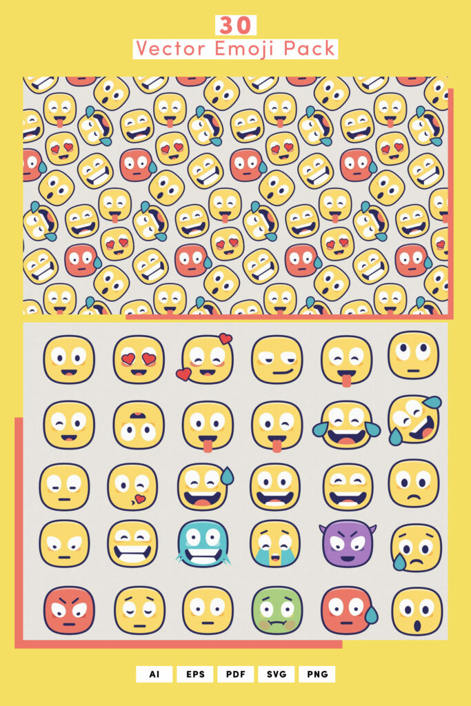 Vector Emoji Pack – MasterBundles