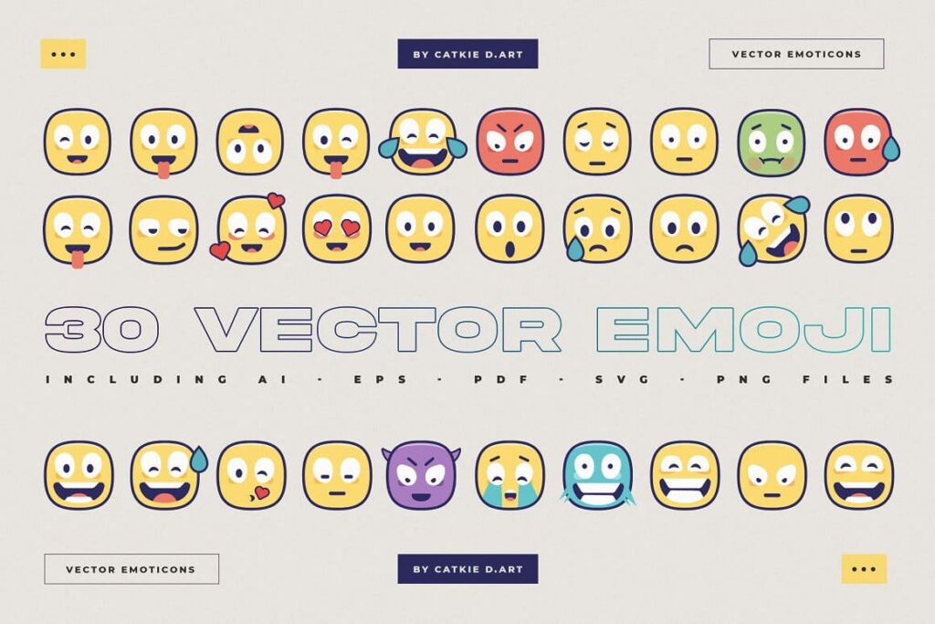 Vector Emoji Pack – MasterBundles