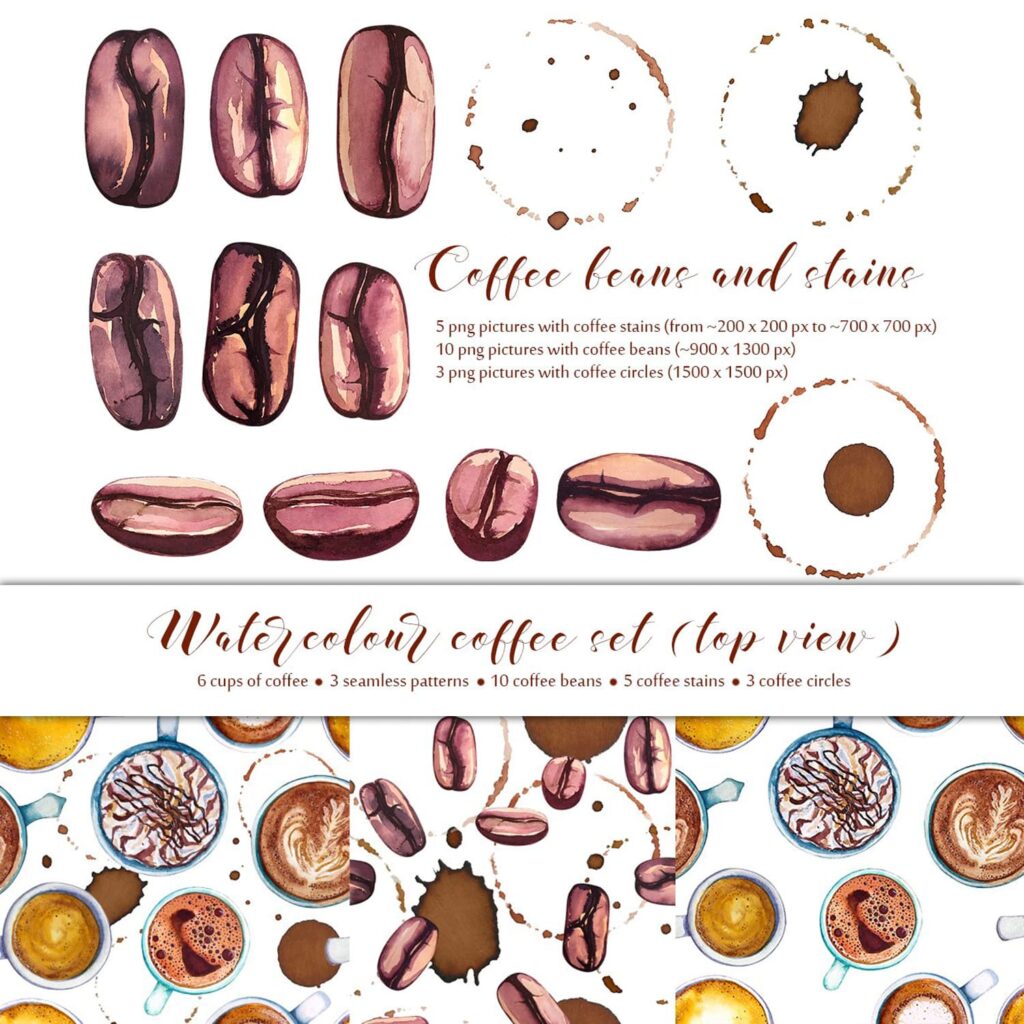 Coffee Graphics Patterns – MasterBundles
