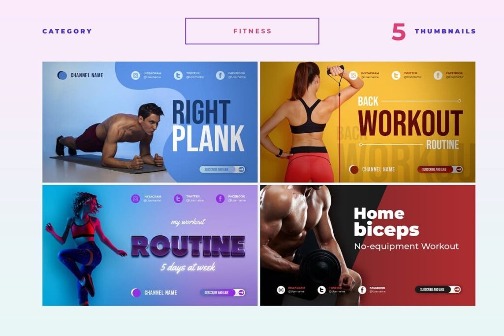 Youtube Thumbnail Bundle (50 PSD) – MasterBundles