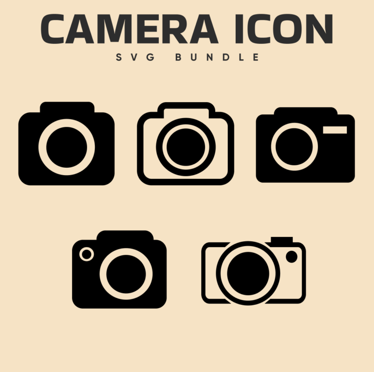 Camera Icon SVG Designs – MasterBundles