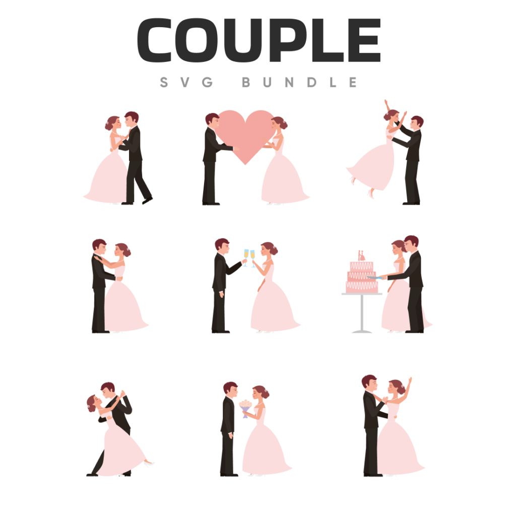 Wedding Couple SVG – MasterBundles
