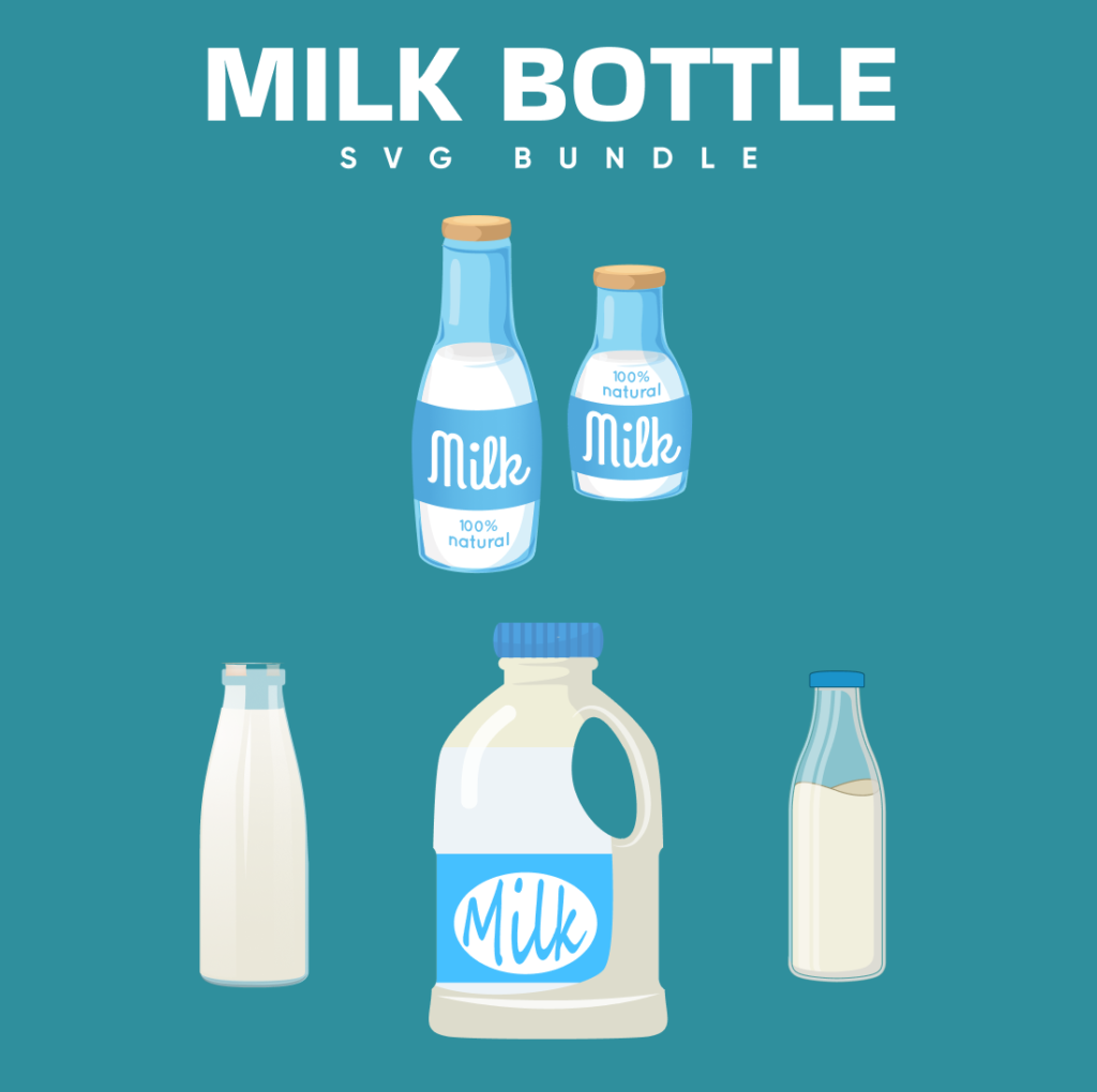 Milk Bottle SVG Designs – MasterBundles