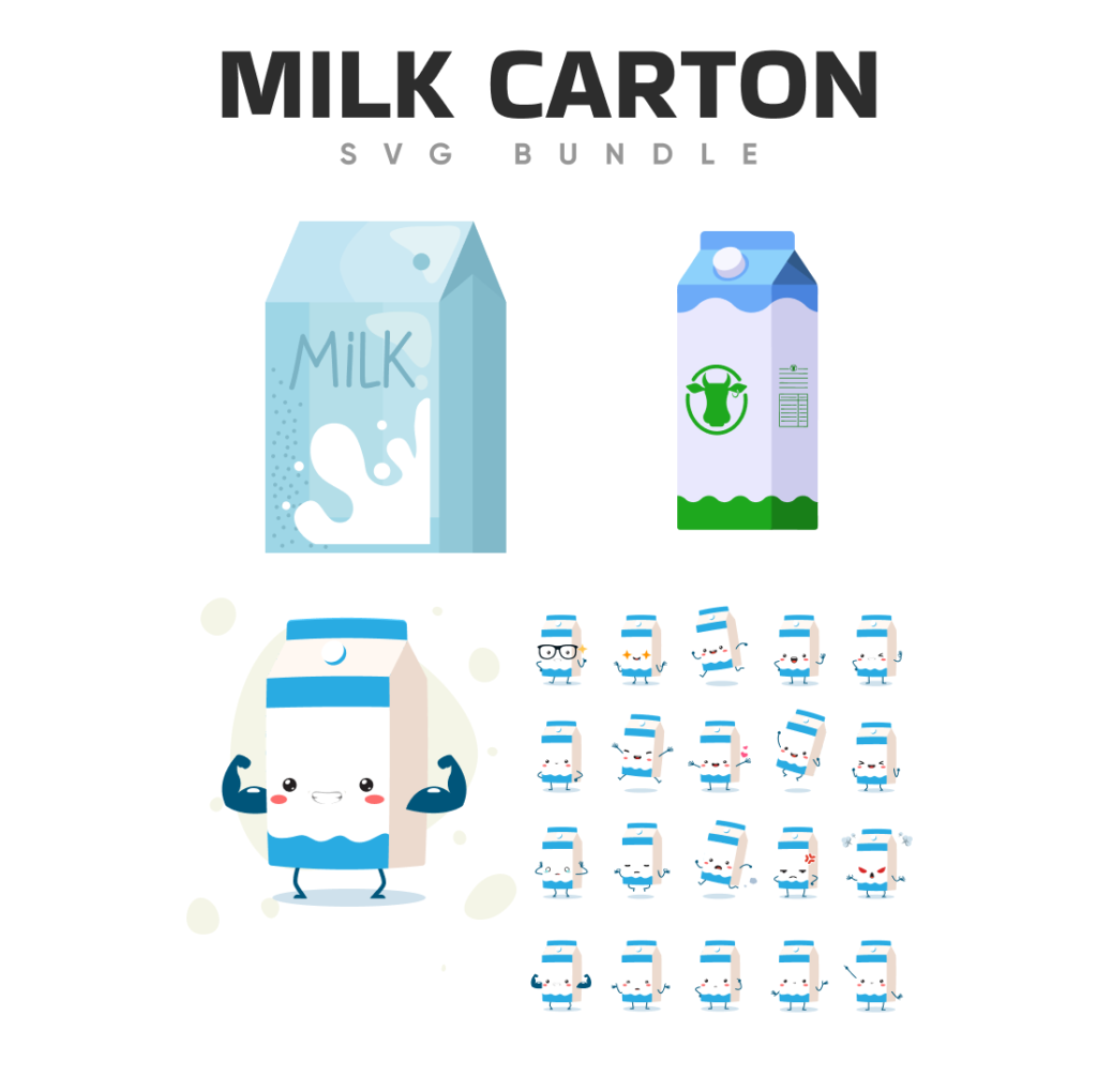Milk Carton SVG Designs – MasterBundles