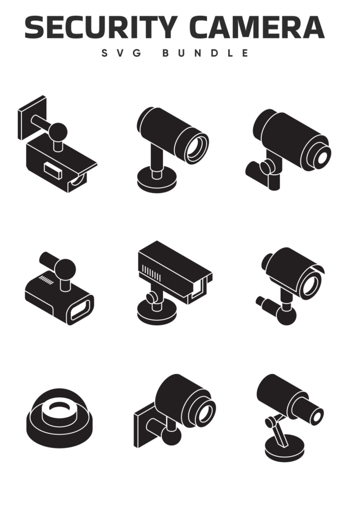 Security Camera SVG Designs – MasterBundles