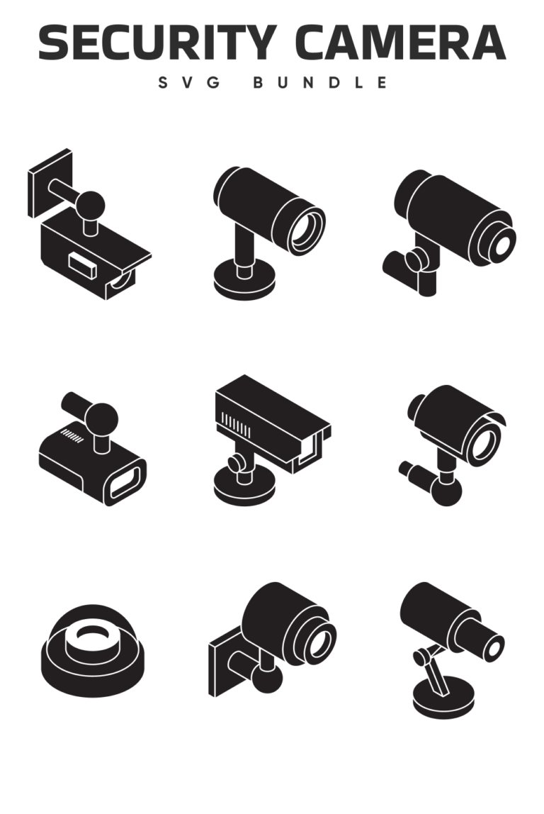 Security Camera SVG Designs – MasterBundles