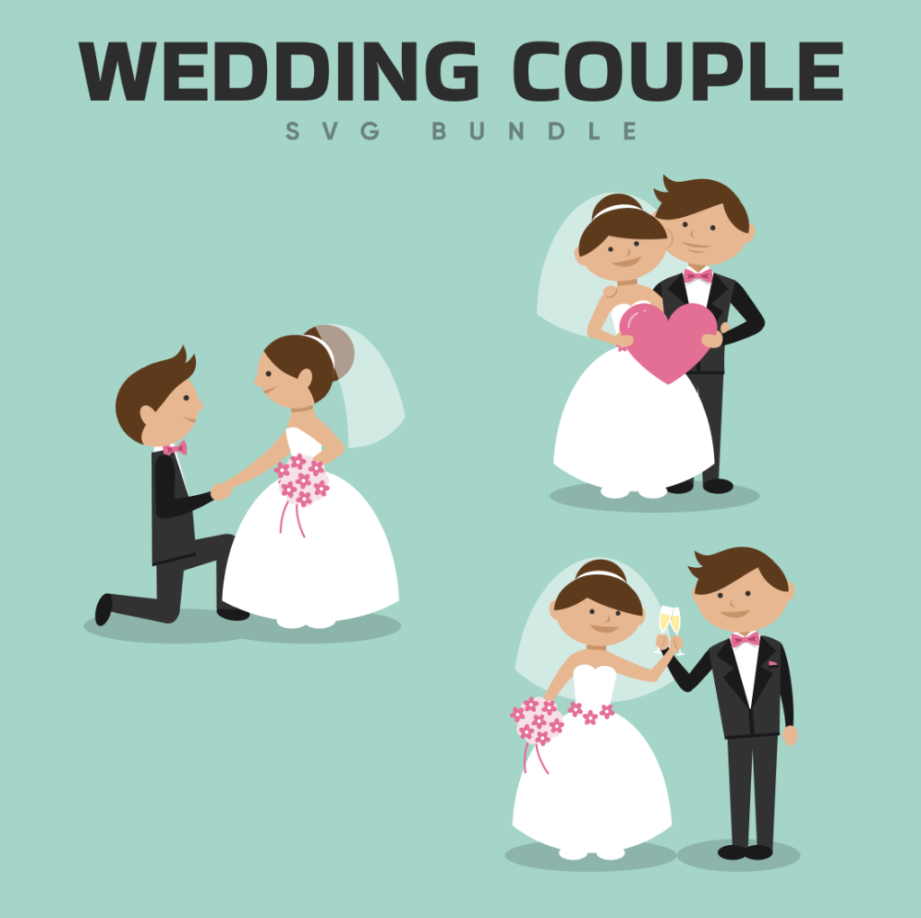 Wedding Couple SVG – MasterBundles