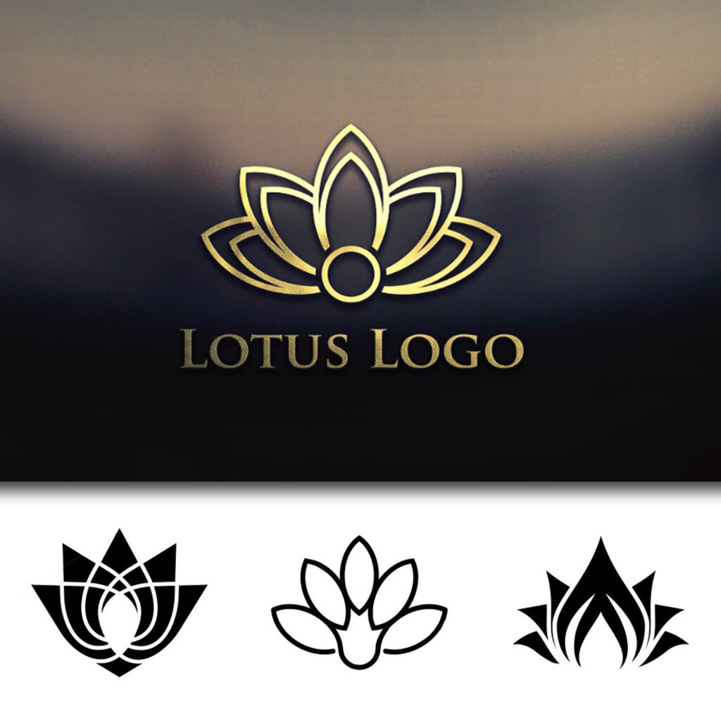 9 Lotus Flower Logo Collection – MasterBundles