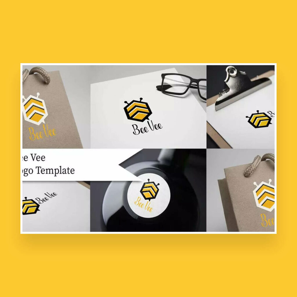 Bee Vee Logo Template – MasterBundles