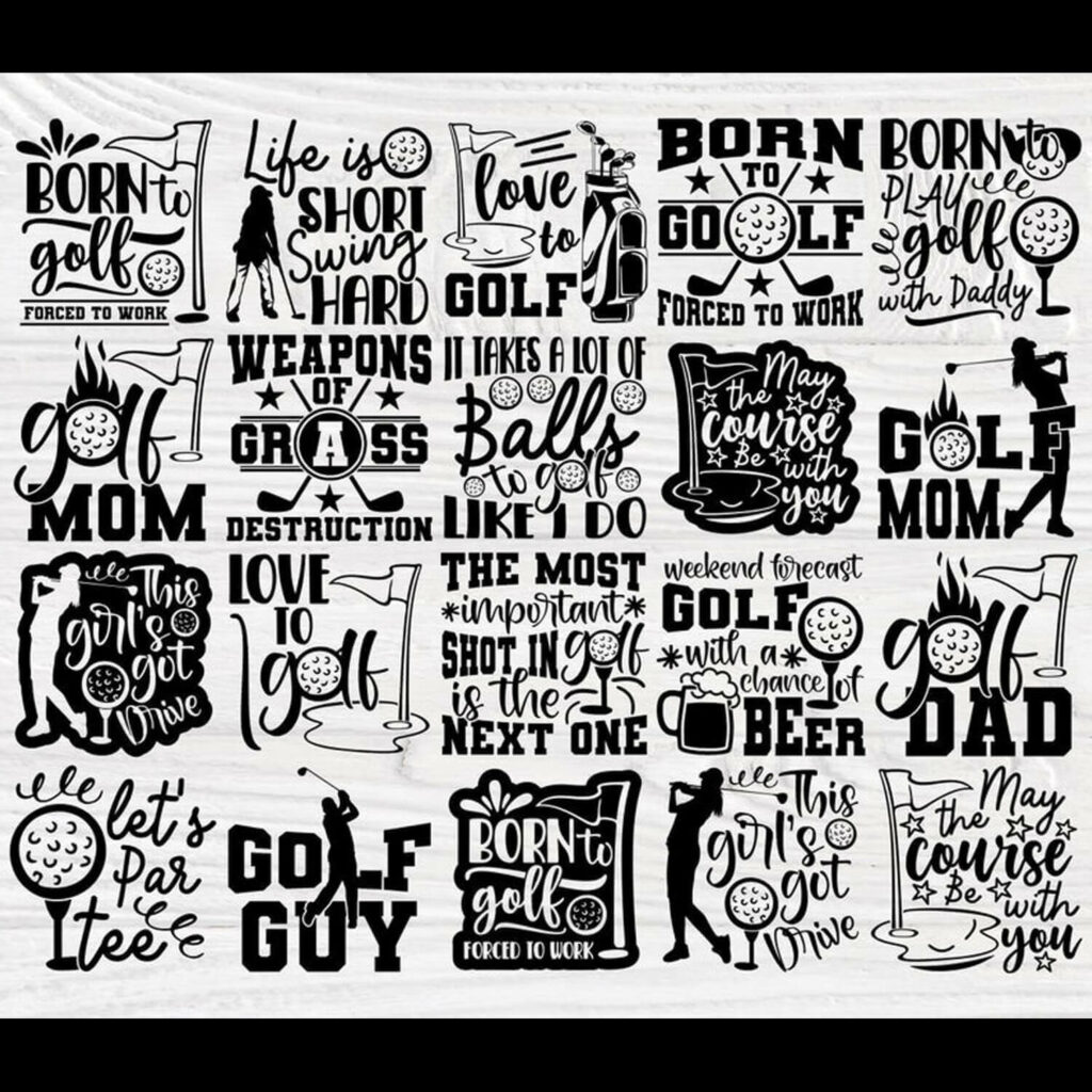 Golf Bundle SVG, Golfer Svg, Golfing Svg Cut Files – MasterBundles