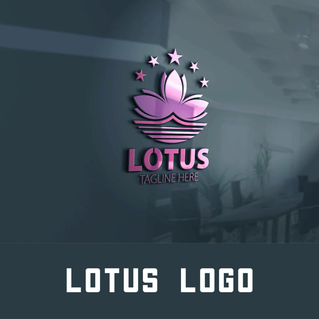 Lotus Logo 100% Resizable | Master Bundles