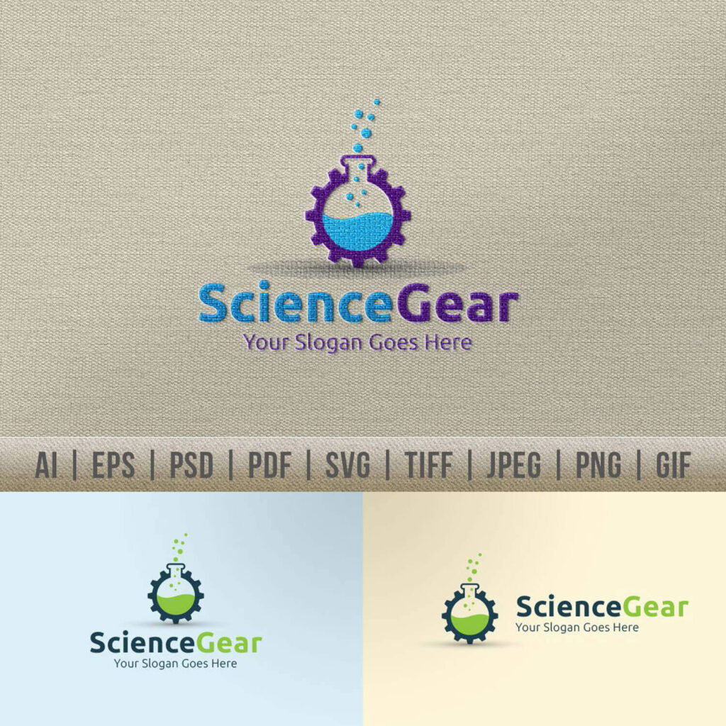 Science Gear Logo – MasterBundles