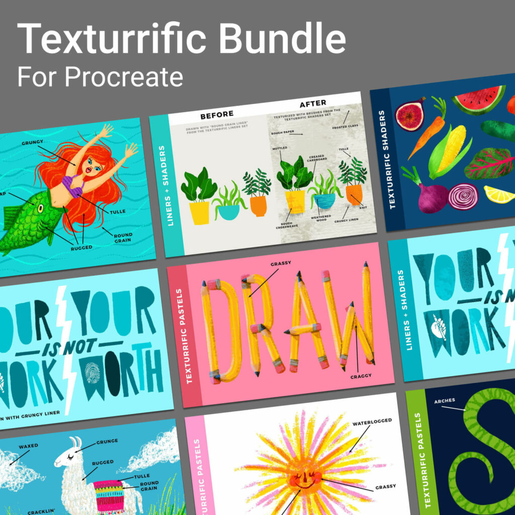 Riso Brushes for Procreate | Master Bundles
