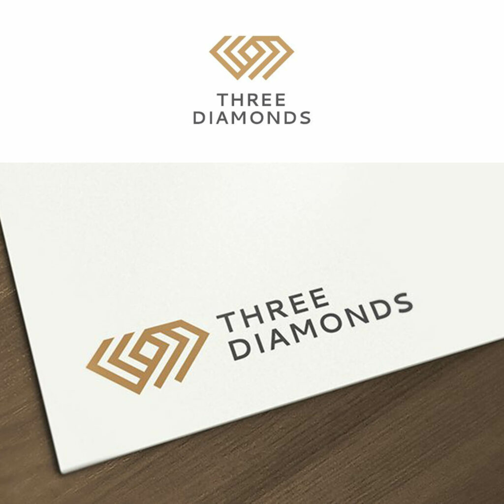 set of diamond logo vector design - MasterBundles