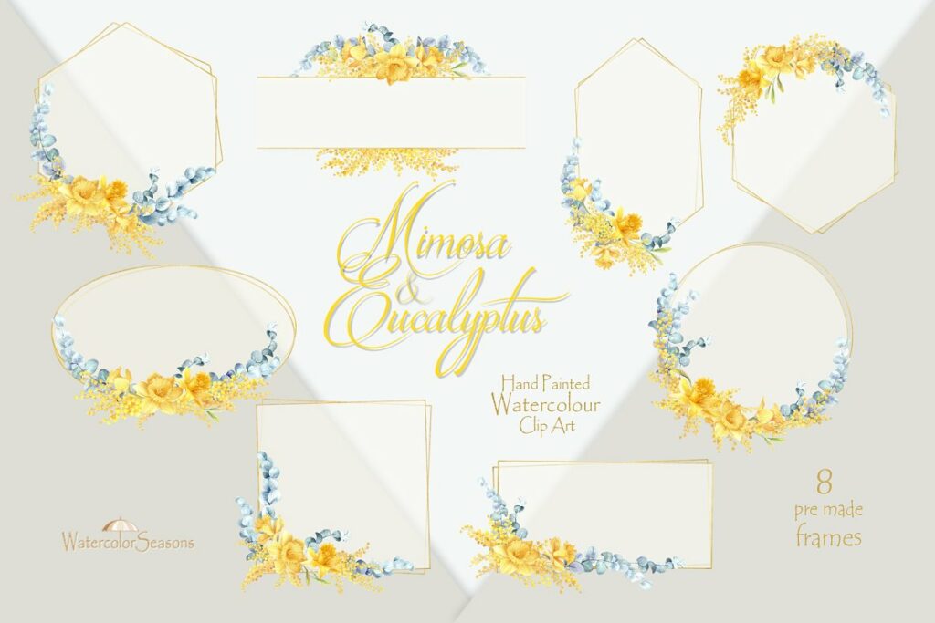 Spring Flowers - Geometry Frames – MasterBundles