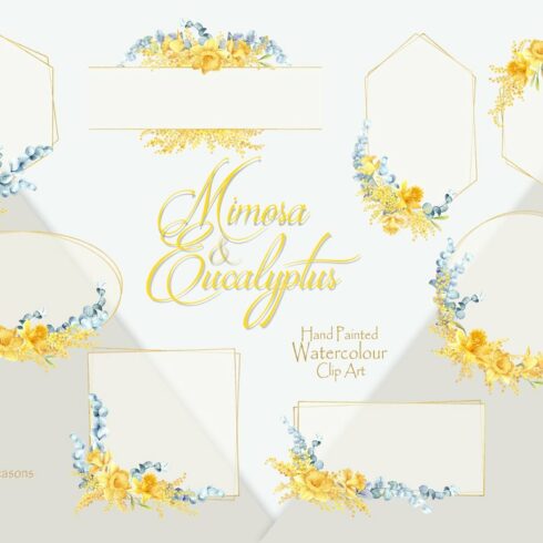 Spring Flowers - Geometry Frames | Master Bundles