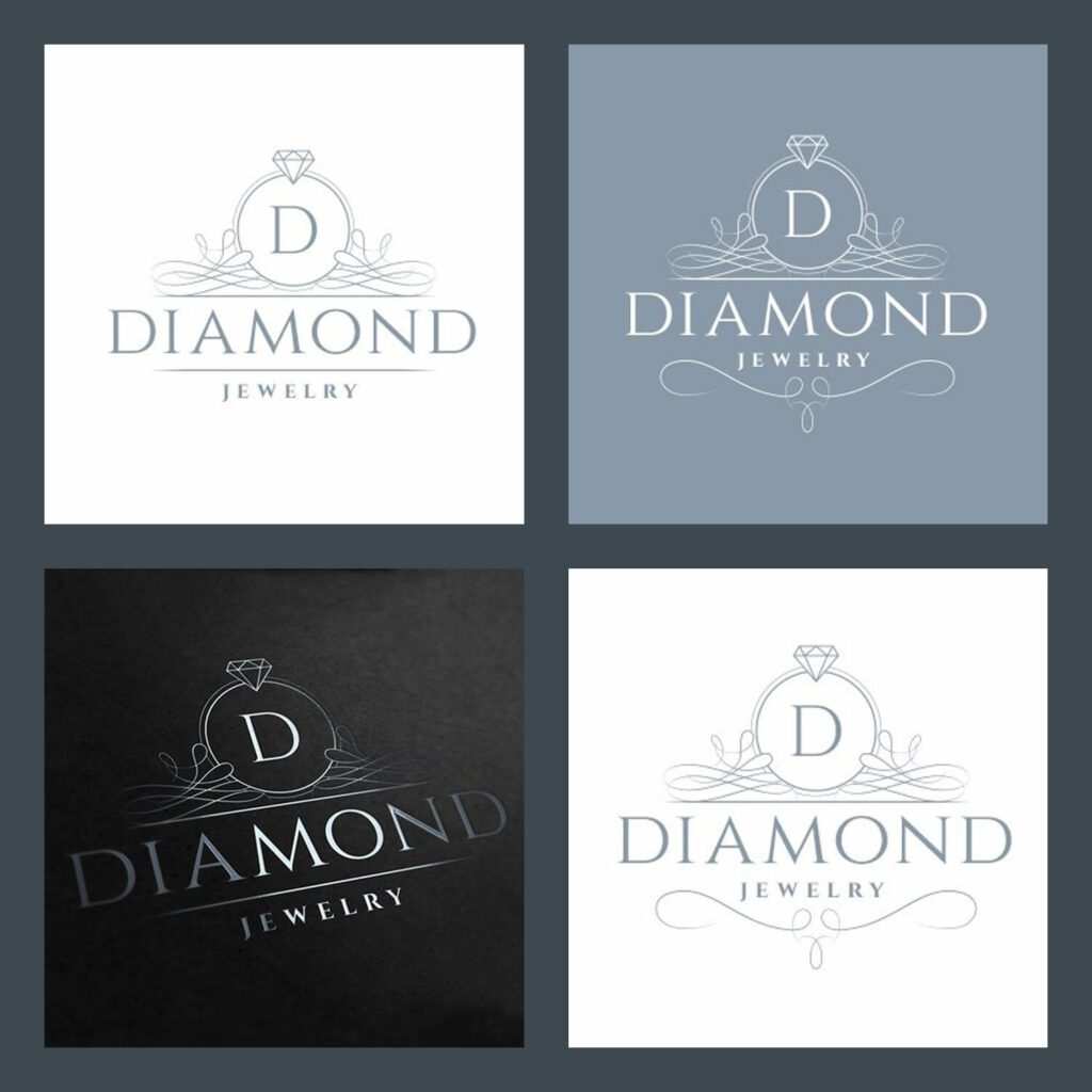 Diamond Jewelry Logo – MasterBundles