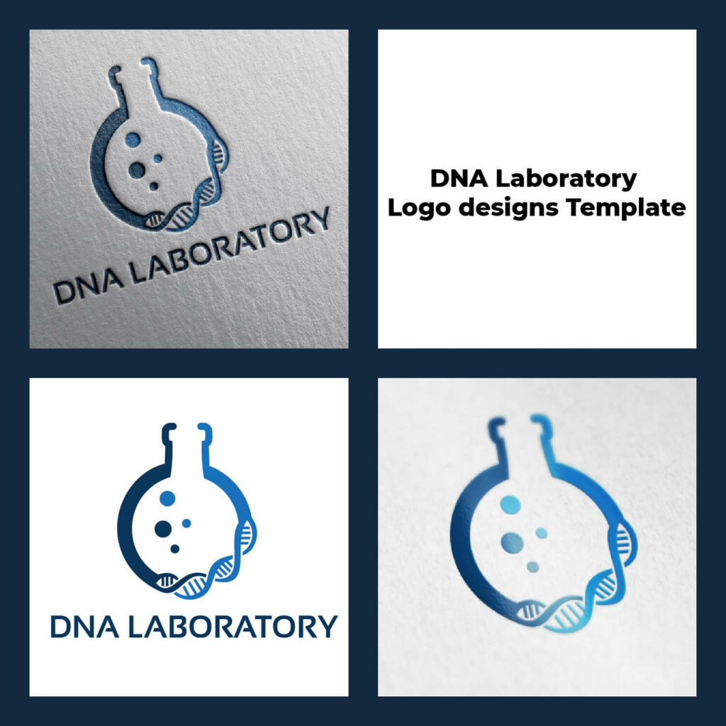DNA Laboratory Logo Designs Template – MasterBundles