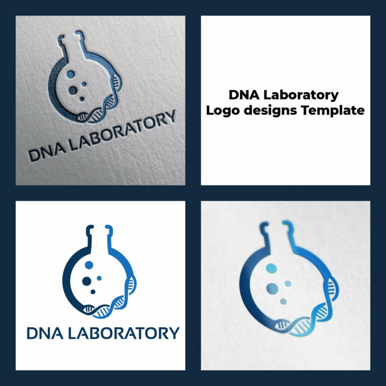 DNA Laboratory Logo Designs Template – MasterBundles