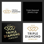 Triple Diamond Jewelry Logo – MasterBundles