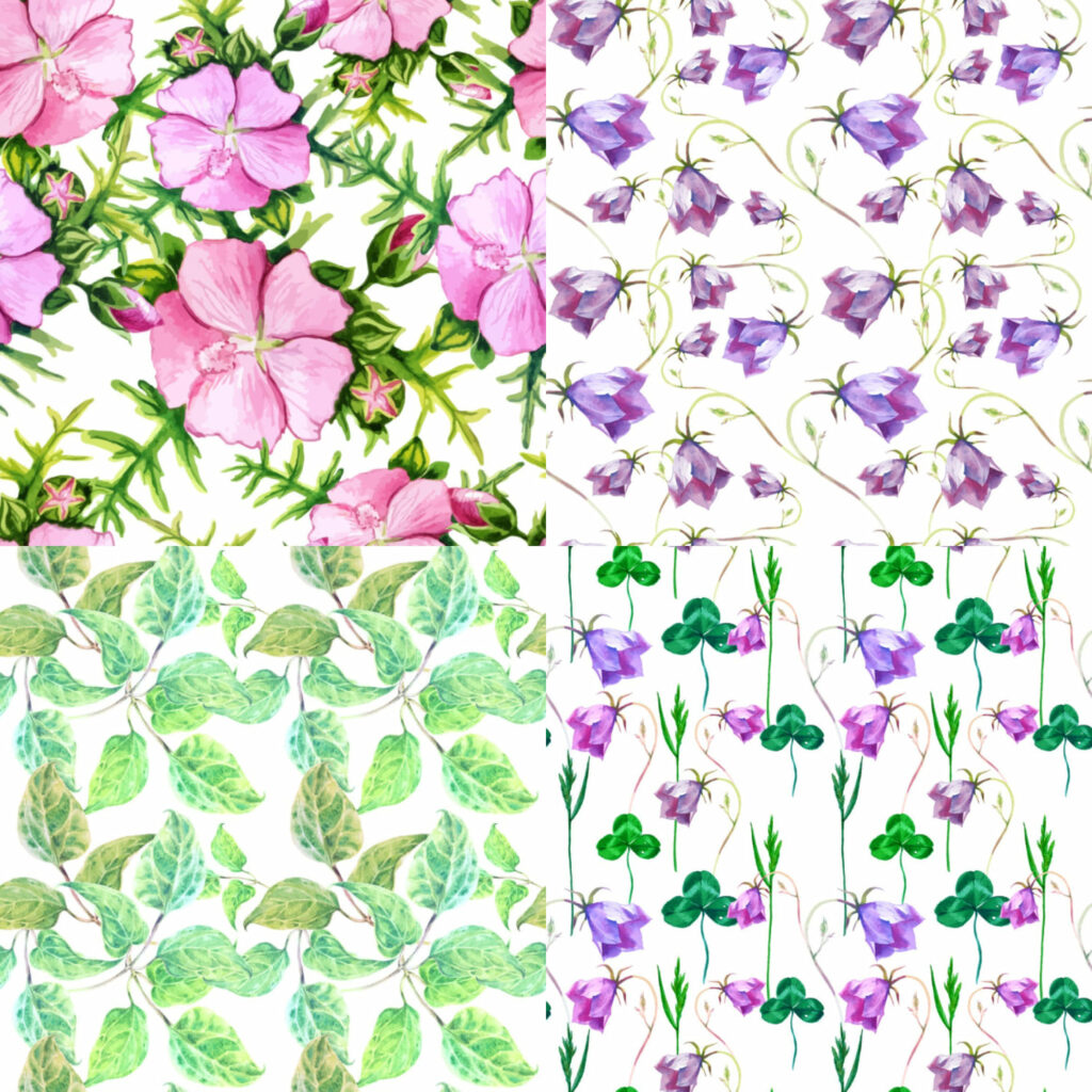 Watercolor Herbals and Flowers – MasterBundles