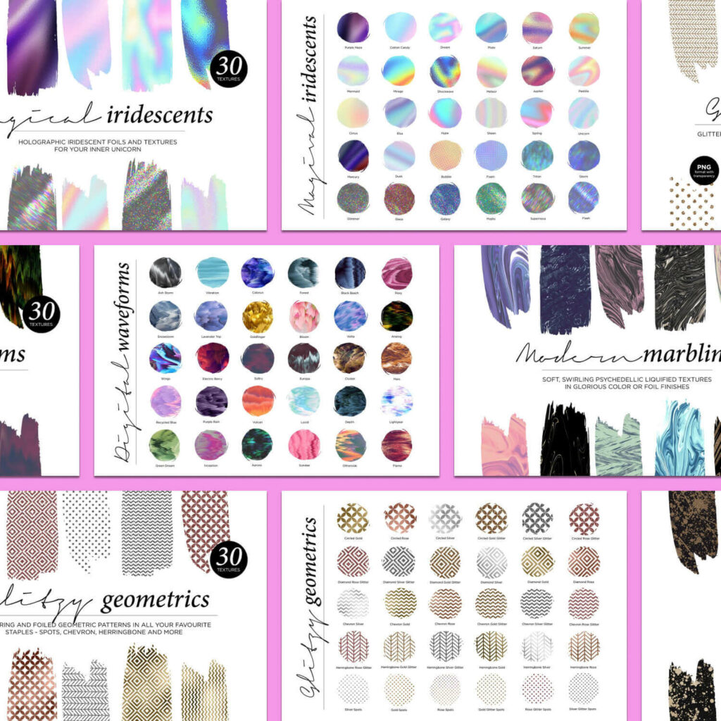 300 Modern Textures Bundle – MasterBundles