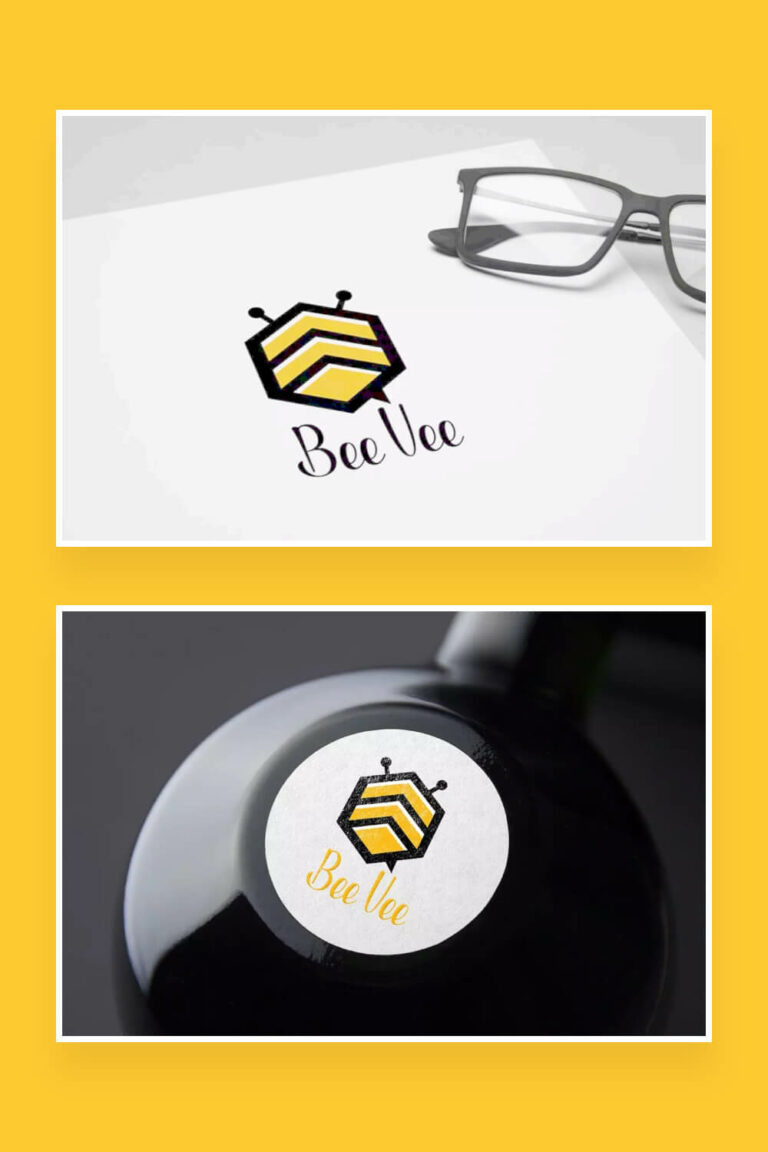 Bee Vee Logo Template – MasterBundles