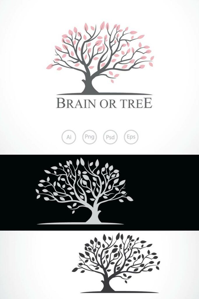 Brain or Tree Logo Template – MasterBundles