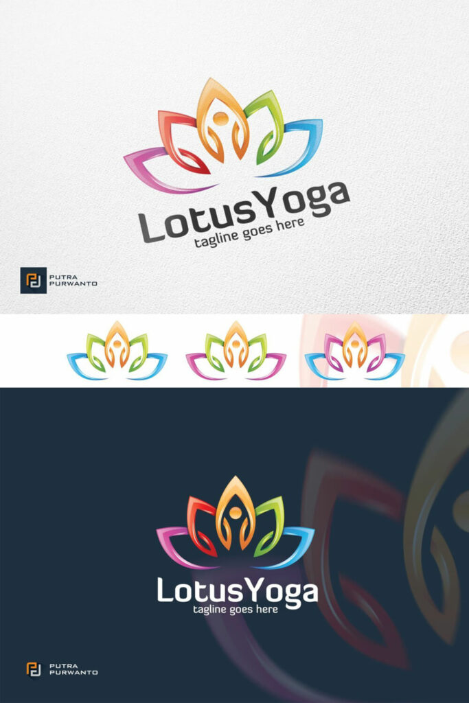 Lotus Yoga Logo Template Design – MasterBundles