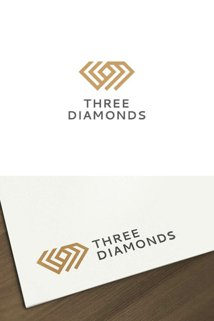 Three Diamond Jewelry Logo – MasterBundles