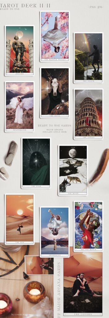 Tarot Deck Major Arcana Collage – MasterBundles