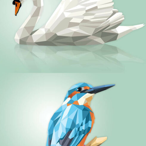 3 Birds Polygon Style | MasterBundles