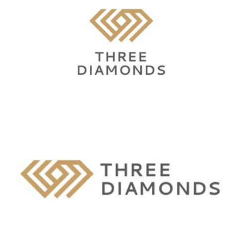 Three Diamond Jewelry Logo | Master Bundles