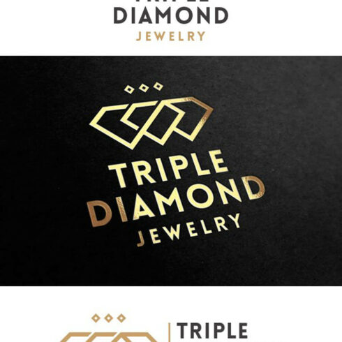 Triple Diamond Jewelry Logo | Master Bundles