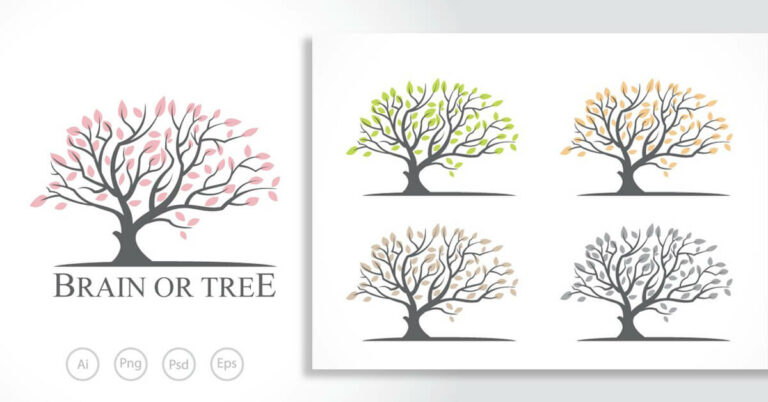 Brain or Tree Logo Template – MasterBundles