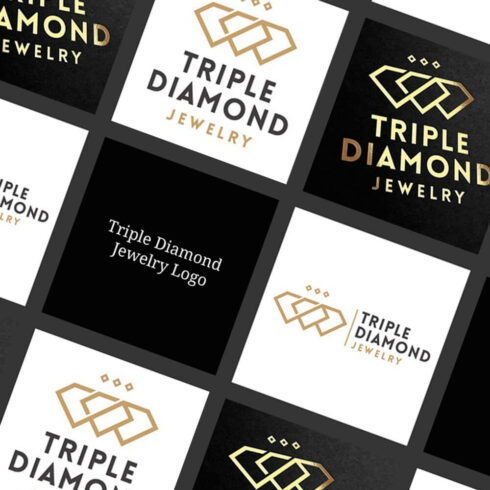 Triple Diamond Jewelry Logo | Master Bundles